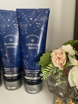 2 New SAPPHIRE MOON 🌙 BATH & BODY WORKS 24 HR MOI BODY CREAM LOTION | eBay