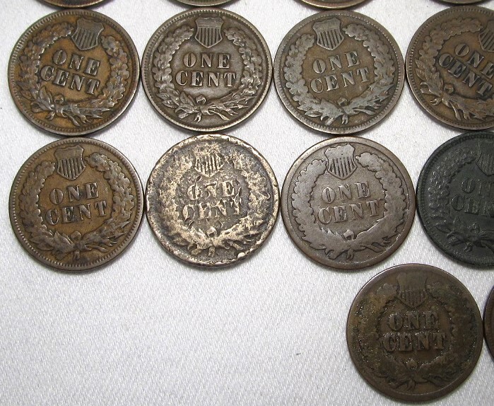 Indian Cent Collection 40 Different Dates 1859-1909 AN464 | eBay