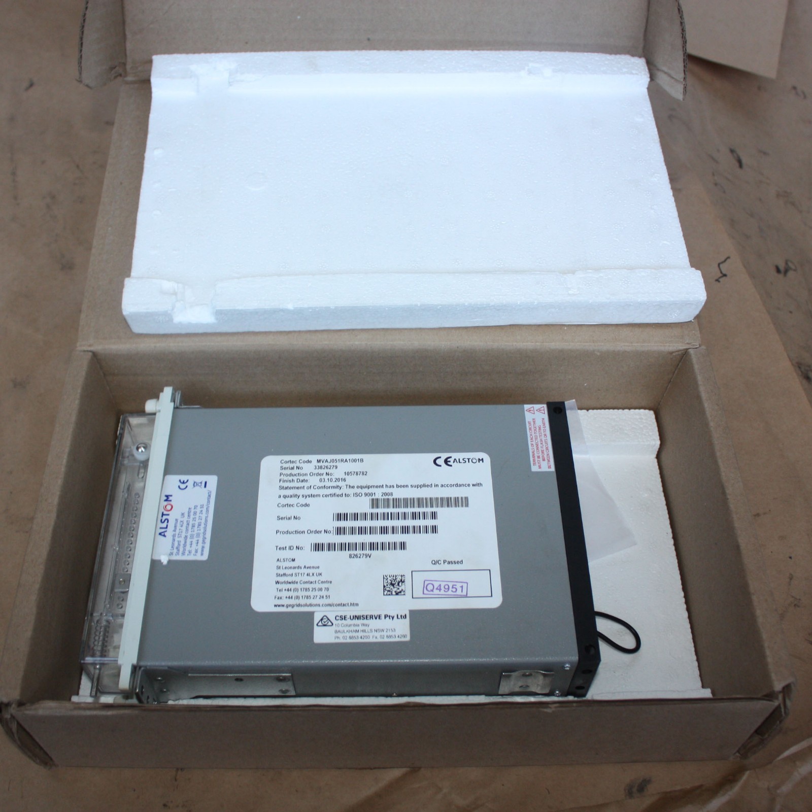 Alstom MVAJ MVAJ051RA1001B Low Burden Tripping Trip Protection Relay | eBay