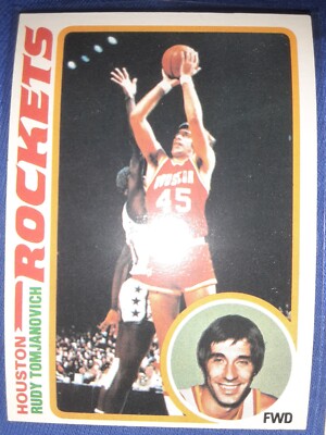 1978 Topps basketball #58 Rudy Tomjanovich Houston Rockets FREE ...
