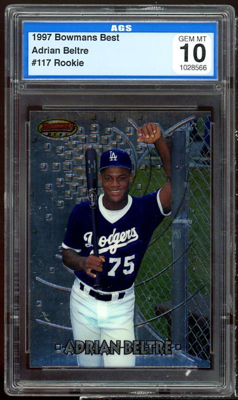 Adrian Beltre Rookie Card 1997 Bowman's Best #117 AGS 10 GEM MT | eBay