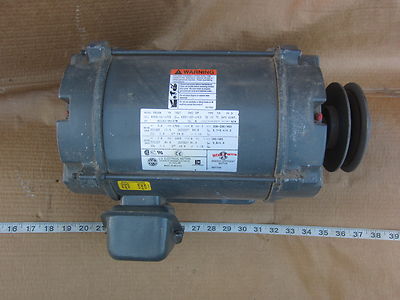 Emerson Carrier T529A 3P 230/460V 3Hp Blower Fan Motor, Used | eBay