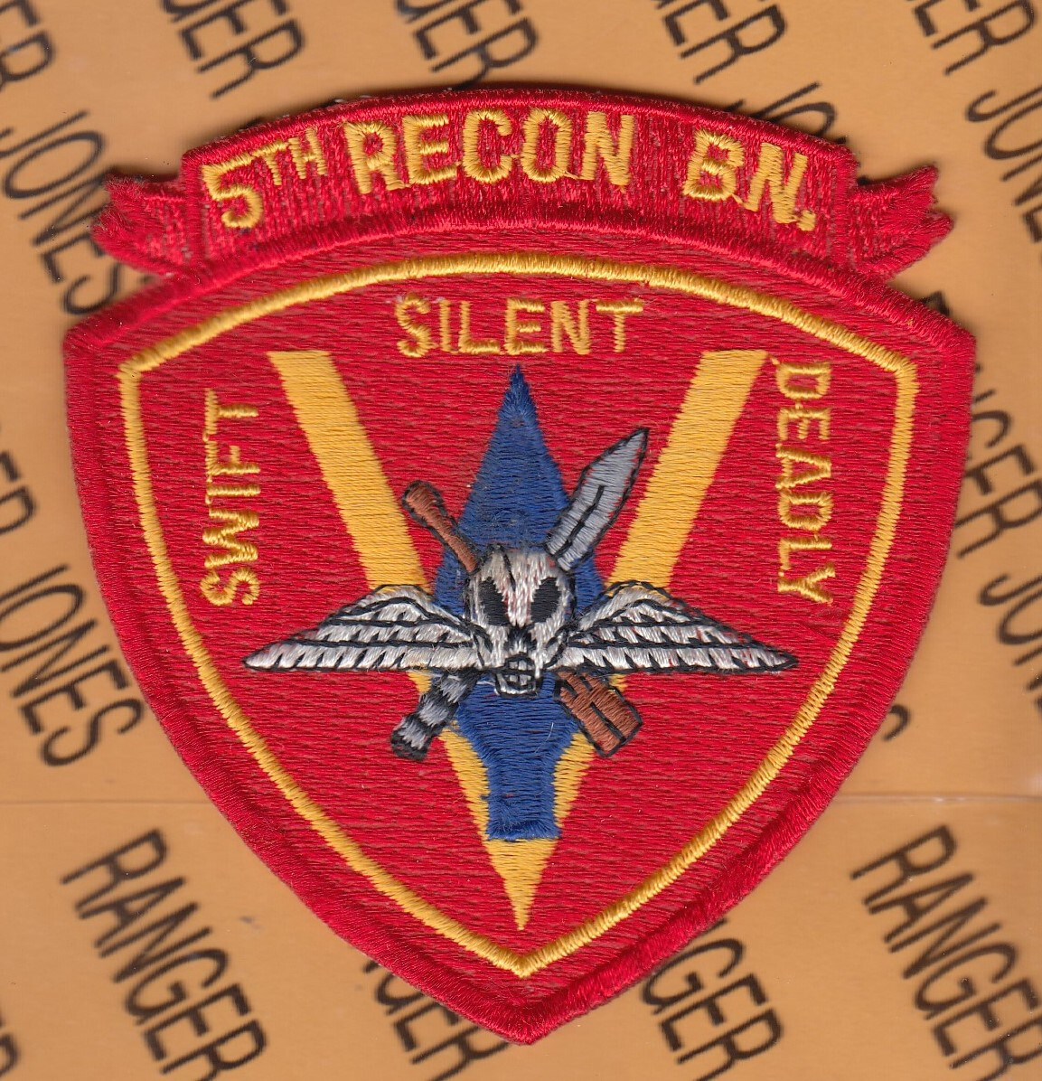 USMC Marine Corps 5th RECON BN. 5th MAR DIV ~3.5" patch c/e #57 | eBay