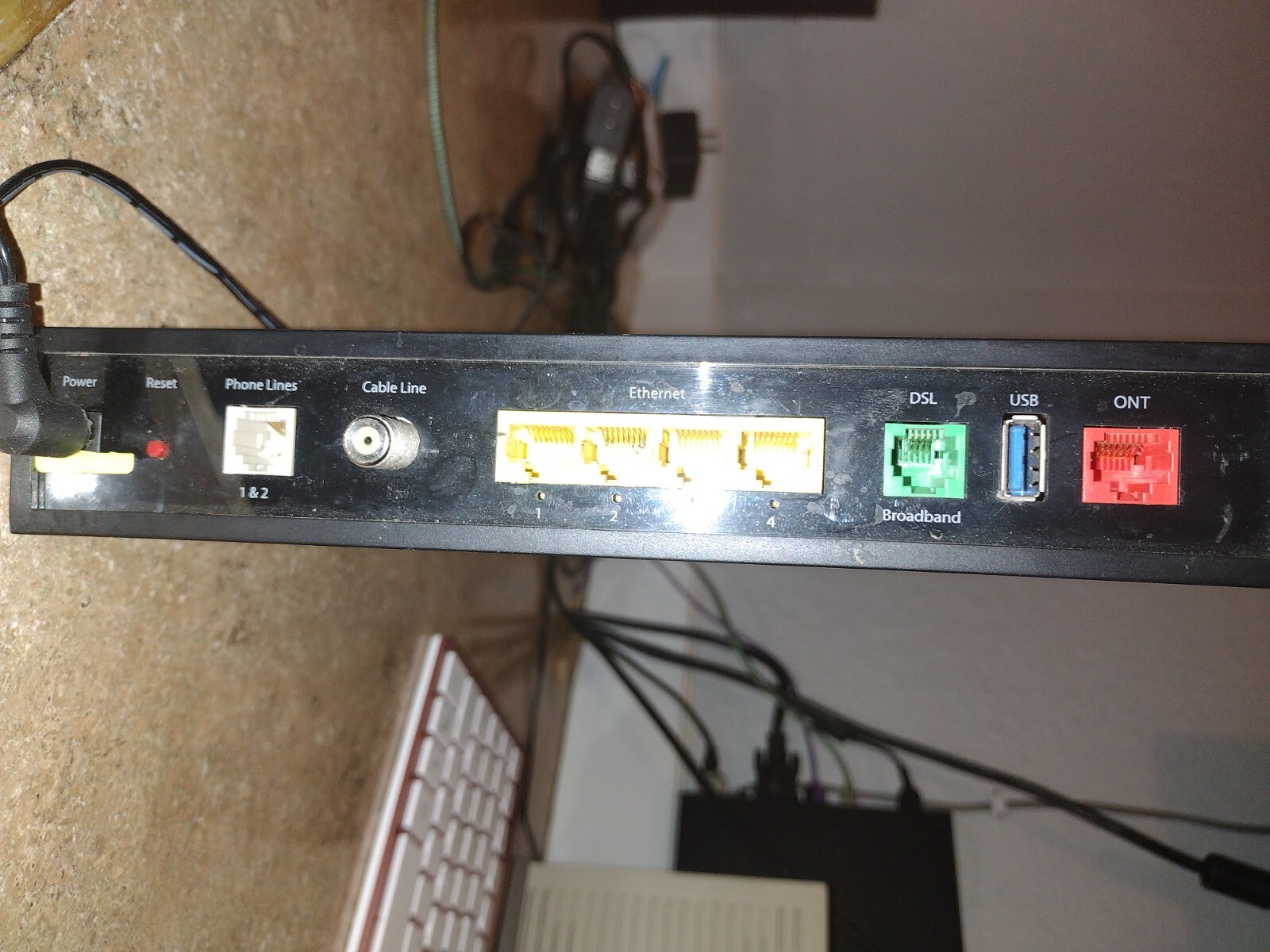 Motorola AT&T U-Verse Arris NVG589 587234-002 Modem Wifi Router Tested ...