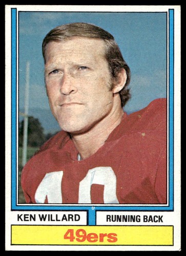 1974 Topps Parker Brothers Pro Draft Ken Willard #19 C1 | eBay