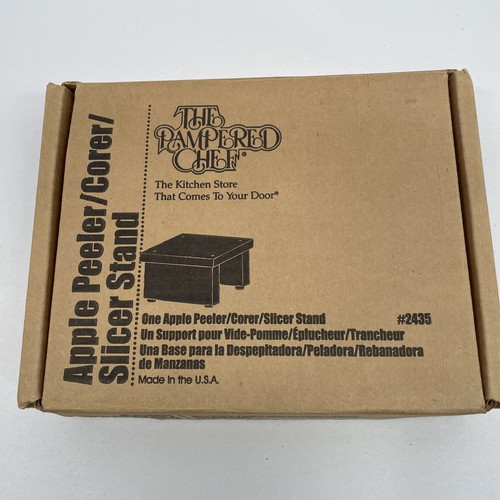 The Pampered Chef Apple Peeler Corer Slicer Stand - Made in U.S.A ...