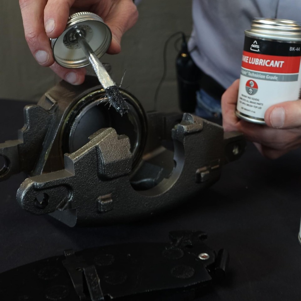 4oz Brush Top SIL-Glyde Silicone Brake Grease - Premium Brake Caliper ...