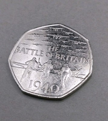 2015 - 75th Anniversary of the Battle of Britain-50P Fifty Pence ...