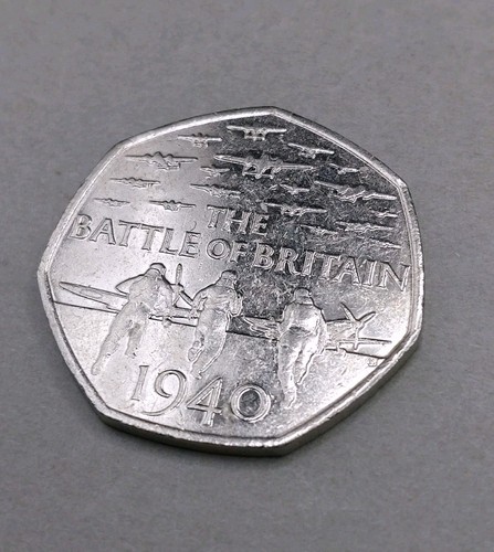 2015 - 75th Anniversary of the Battle of Britain-50P Fifty Pence ...