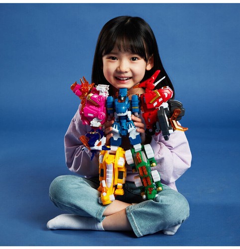 Miniforce Super Dino Seven 7 Dinosaurs Figure Power Ranger 13" Robot ...