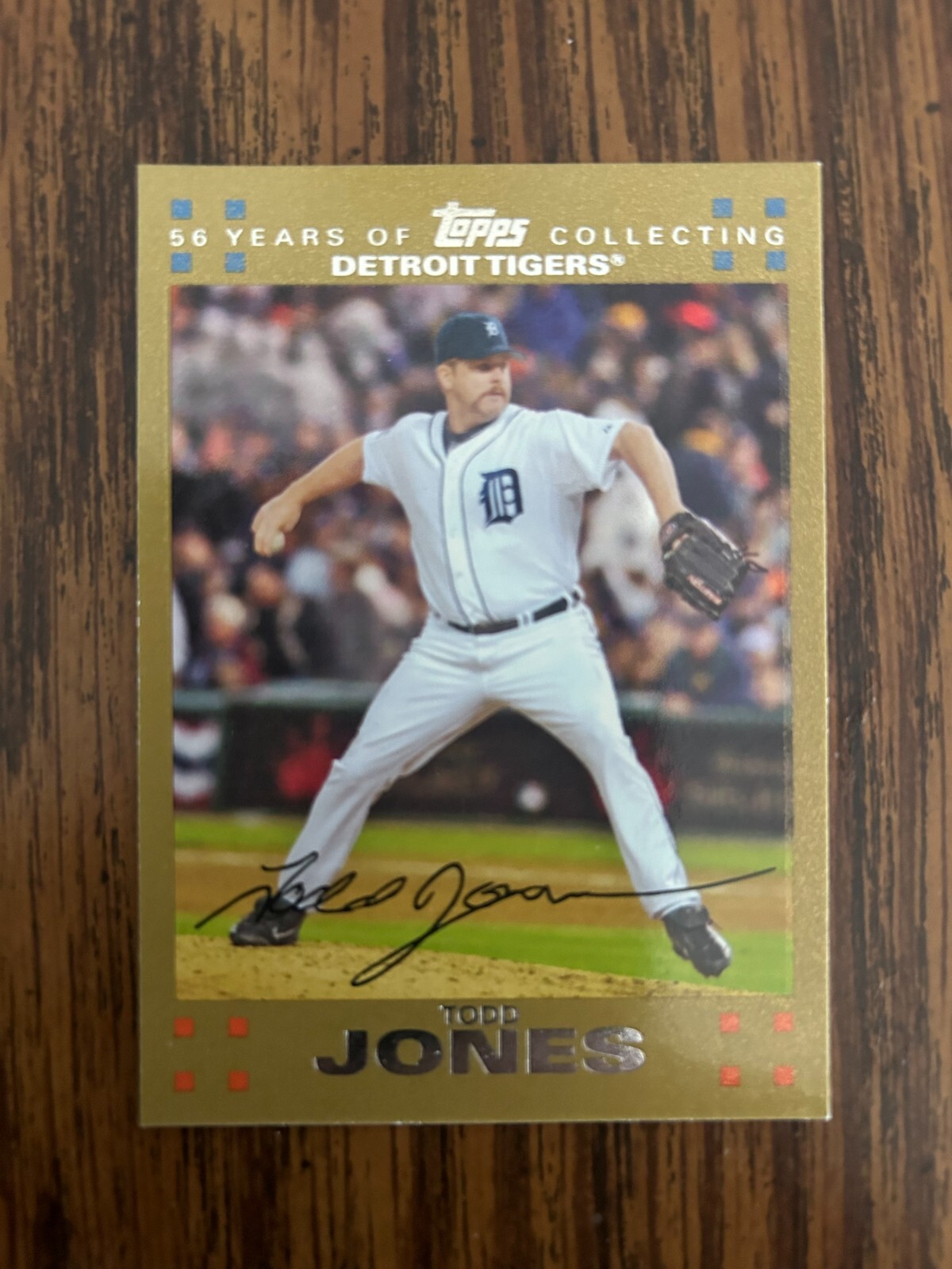 2007 Topps #169 Todd Jones Serial Numbered Gold Card | eBay