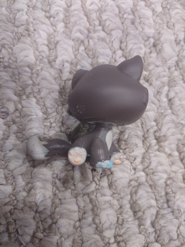 Littlest Pet Shop 815 LPS Authentic Messiest Grey Tabby Kitty Cat ...
