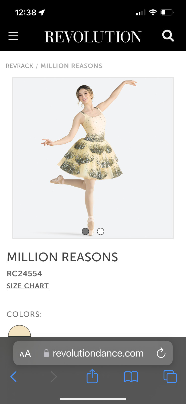 Revolution Million Reasons Ivory Ballet Dance Costume… - Gem