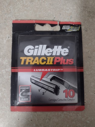 Gillette PR31272 Trac II Plus Refill Razor Cartridges - Pack of 10 for ...