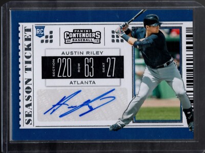 Austin Riley 2019 Panini Contenders Auto #27 Season Ticket | eBay