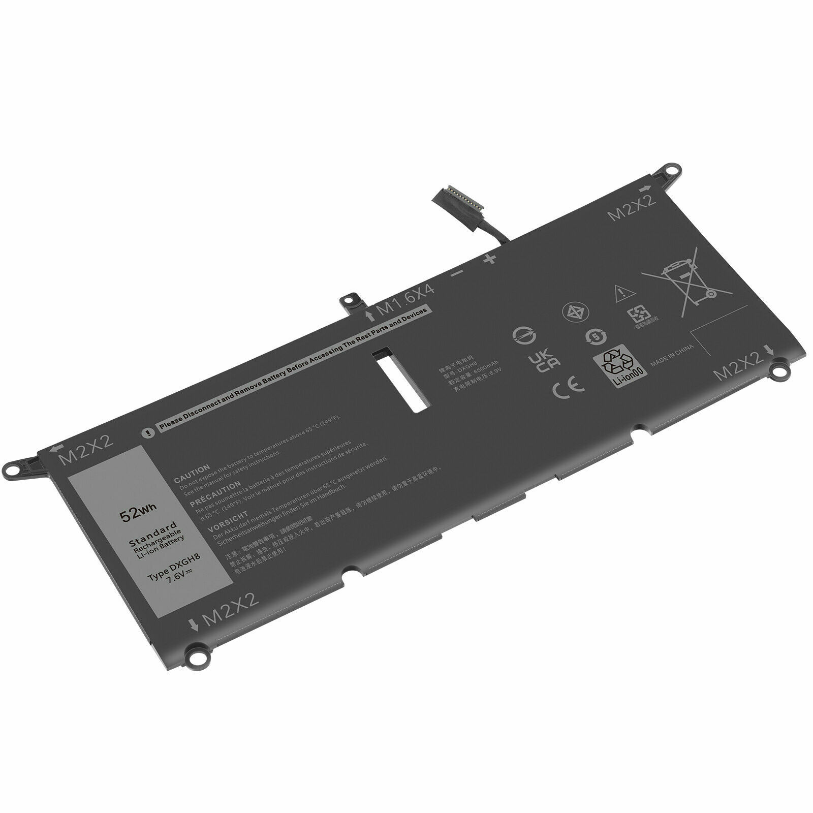 Laptop Battery for Dell XPS 13 9370 9380 Latitude 3301 G8VCF 0H754V ...