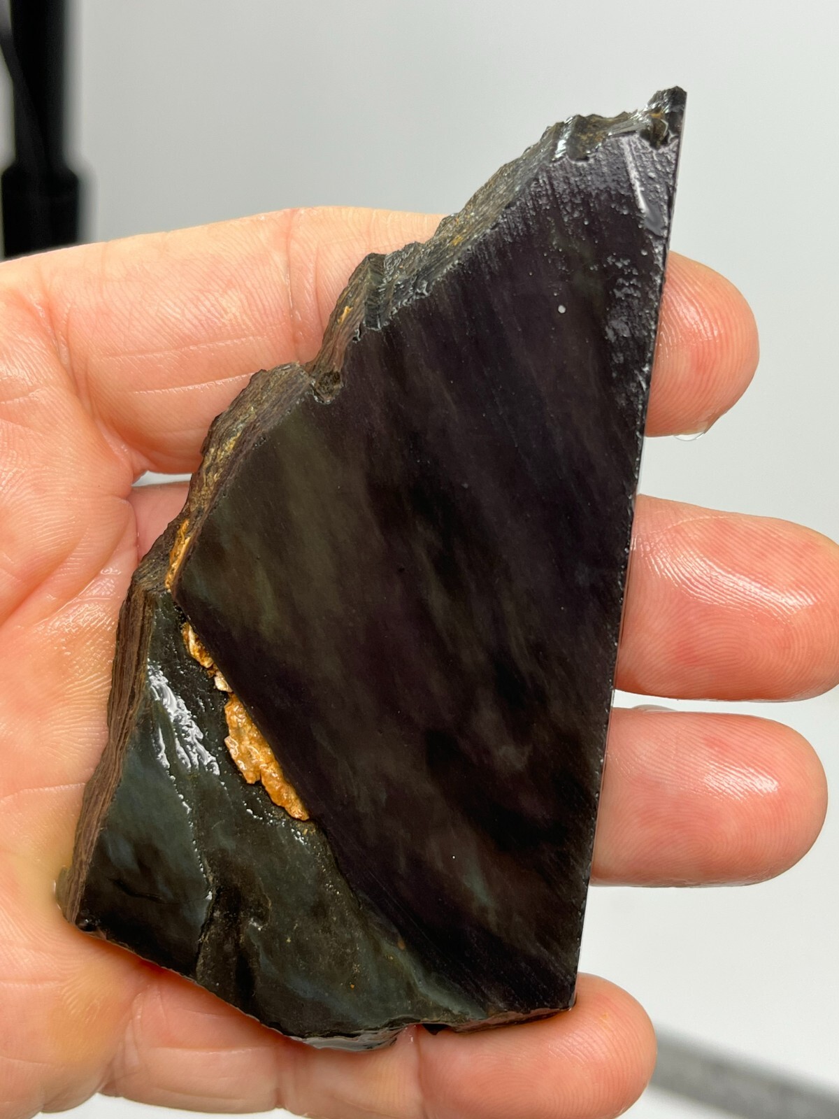 Velvet aka Peacock Obsidian Slab Lapidary Cabbing Carving Chakra Reiki ...