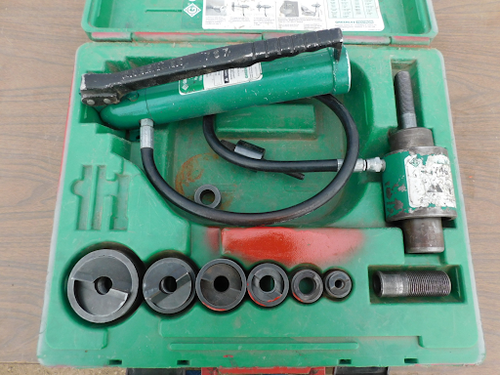 Greenlee Hydraulic Knockout Set 767 WITH CURRENT TOOLS DYES | eBay