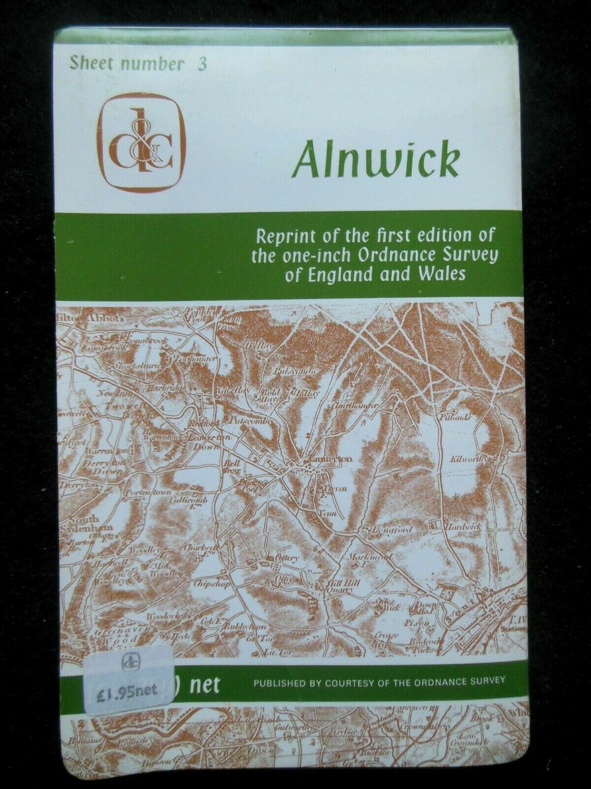 ALNWICK - Ordnance Survey First Edition Map Reprint - England - Sheet 3 ...