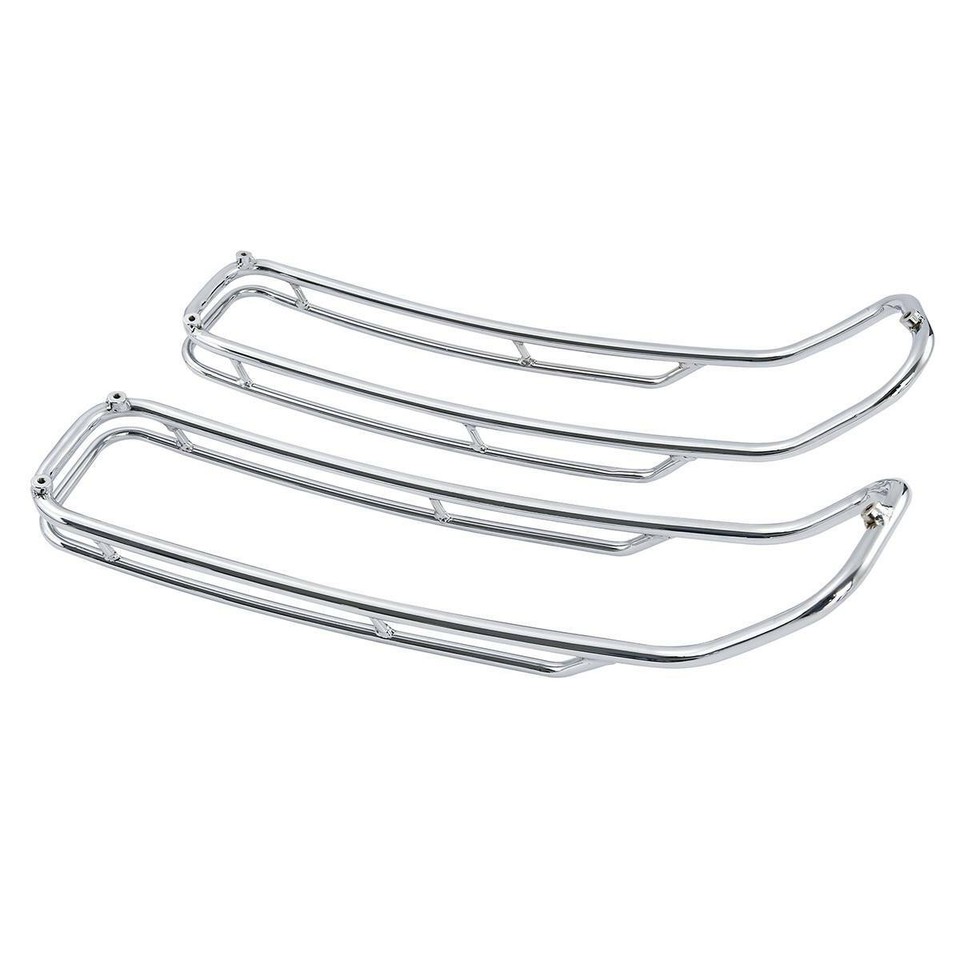 Chrome Saddlebags Lid Top Rails Trim Rack Guard Fit For Harley Touring ...