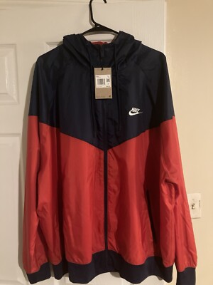 Nike Windrunner Jacket Red Blue Sz 2X | eBay