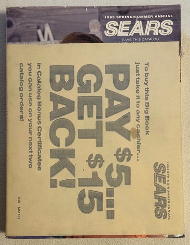 FINAL 1993 Annual Print SEARS CATALOG UNREAD UNOPENED Still In Wrapper ...