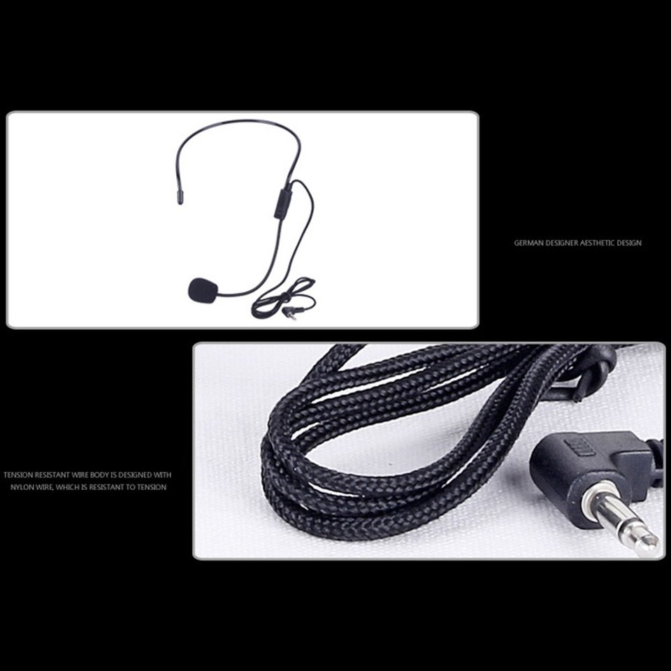Compact 3 5mm Microphone Headset for Teaching Speech and Conference Use ...