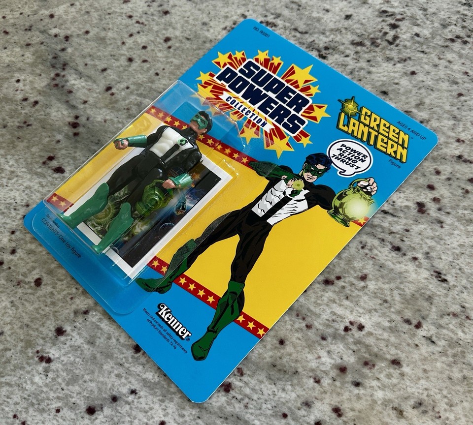 Custom DC “Kenner” Super Powers KYLE RAYNER GREEN LANTERN Figure-MOC ...