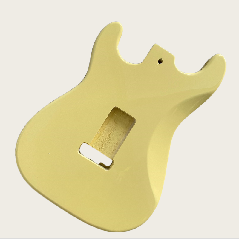 Cream Yellow Alder Electric Guitar Body S-S-S for Strat ST Replacement ...