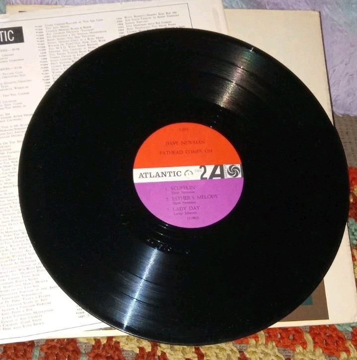 Dave Newman Fathead Comes On Vinyl LP 1962 Atlantic Records Hard Bop ...