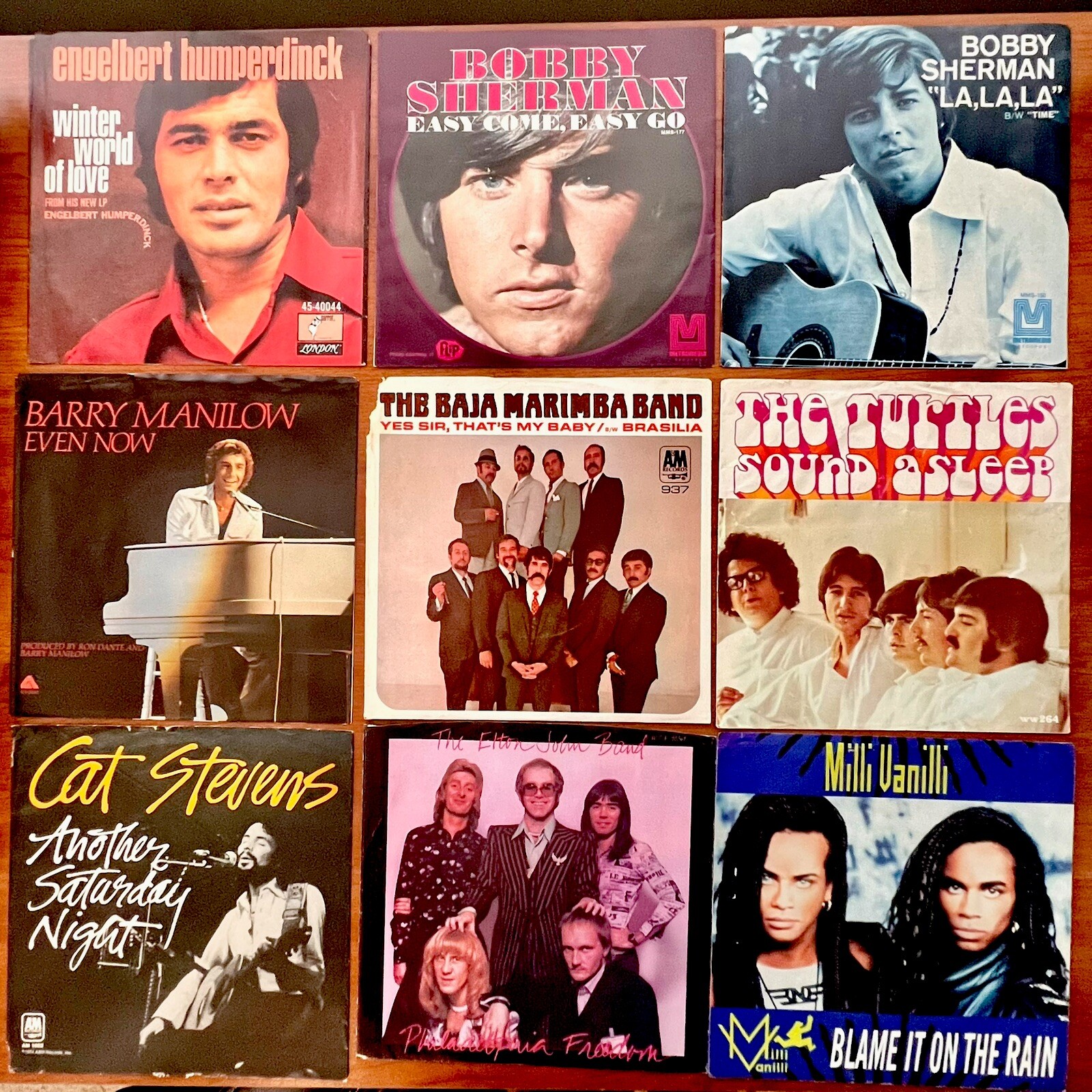Lot Of 40 Vintage 45 Record Picture Sleeves 1970s & 1980s Pop Rock ...