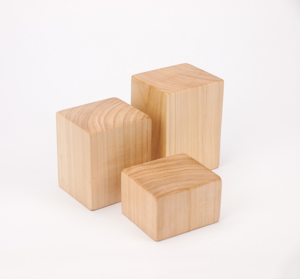 Tulipwood Blocks for Home Décor, Retail Display Riser, Product ...