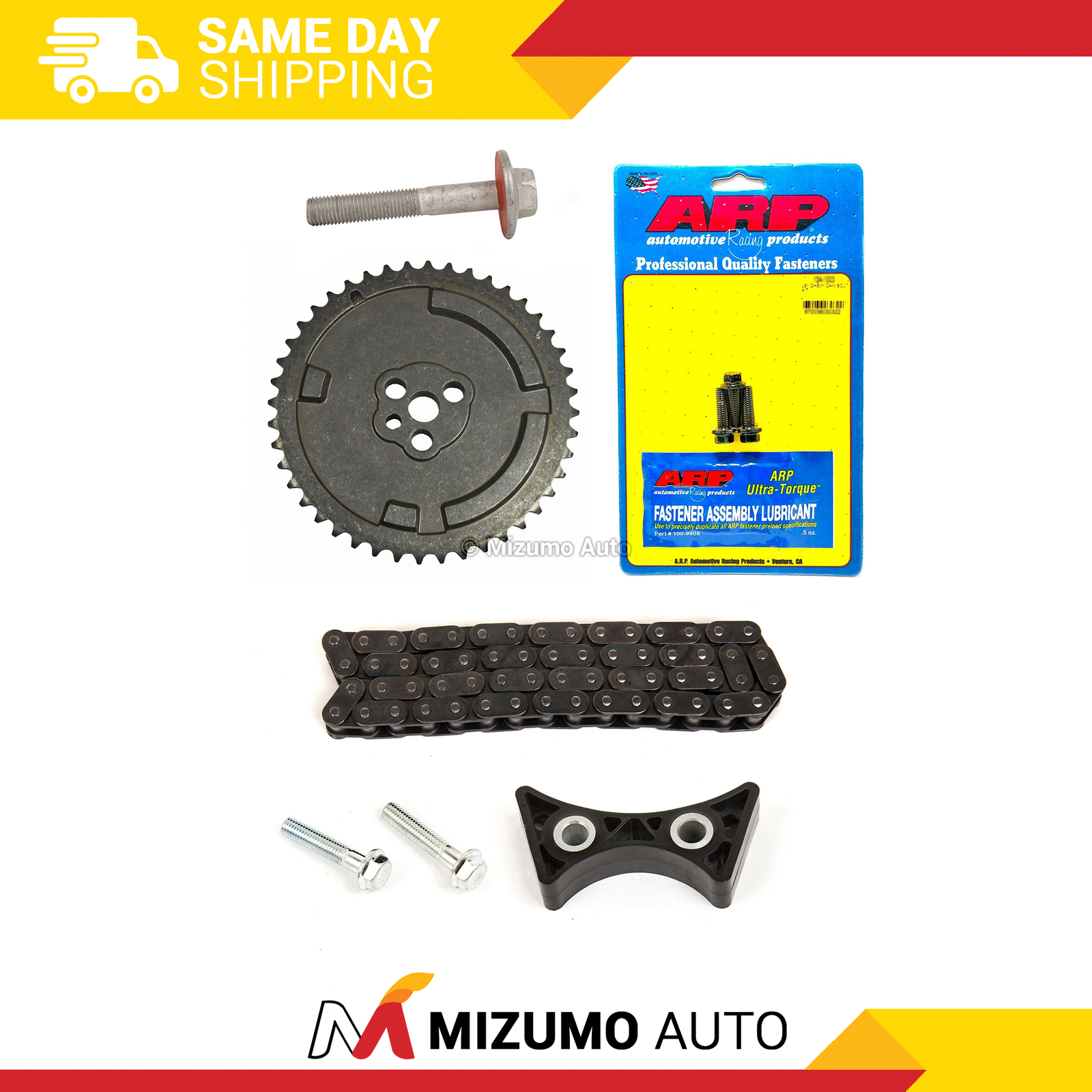 3 Bolt Cam Camshaft Conversion Kit w/ Heavy Duty Timing Chain - GM LS2 ...