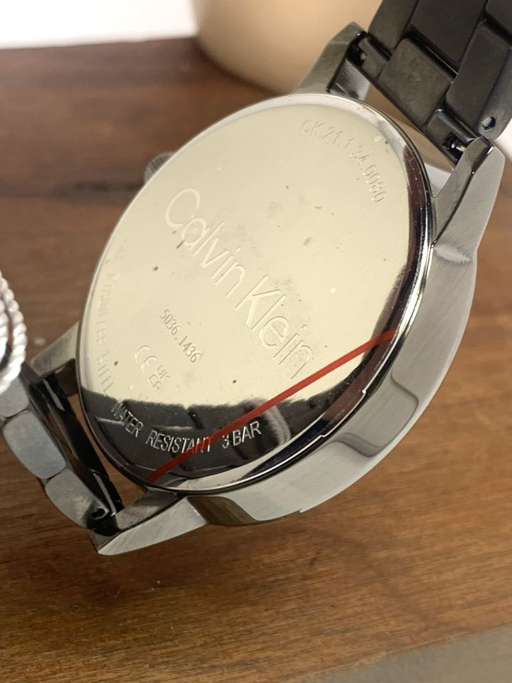 Calvin Klein Men's Watch 25200054 Quartz Gray Dial Gunmetal Stainless ...