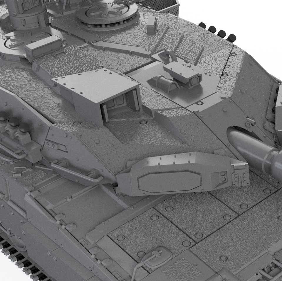 3D Printed 1/72/87/144 German Leopard 2A8 Trophy Main Battle Tank Model ...