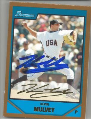 New York Mets KEVIN MULVEY autographed 2007 Bowman Gold - THICK | eBay
