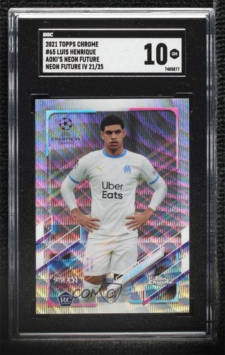 2020 Chrome X Steve Aoki UCL Neon Future IV /25 Luis Henrique SGC 10 ...