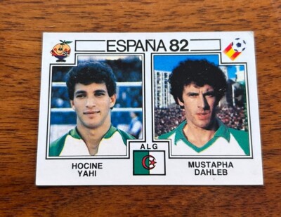 STICKER PANINI ESPANA 82 World Cup Sticker #107 Hocine Yahi / Mustapha ...
