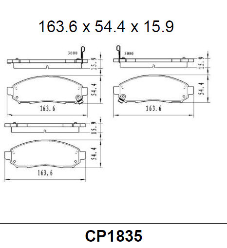 Premier Ceramic Brake Pads To Suit Bendix DB1835 DB1835 | eBay Australia