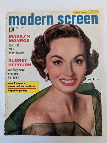Modern Screen Magazine April 1955 Ann Blyth Marilyn Monroe | eBay