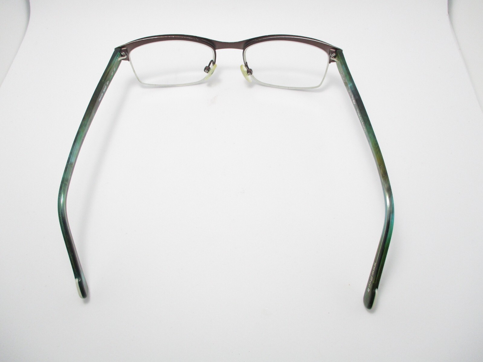 JF REY Petite PM020 Eyeglasses Brown Turquoise Semi-Rimless Frame 50mm ...