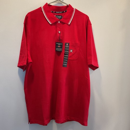 NWT Chaps Ralph Lauren Polo Shirt Men X-Large Red | eBay