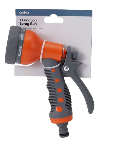 7 Function Hose Nozzle Sprayer Spray Gun Garden Watering Car Washing ...