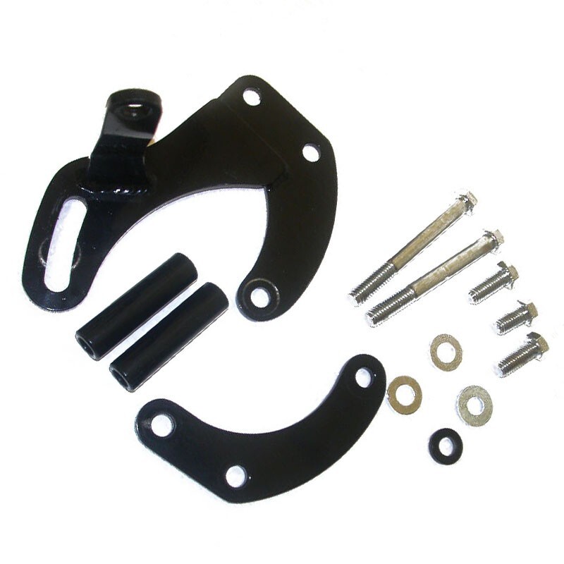 SBC Black SWP Power Steering Pump Bracket Fits Saginaw GM A Can SB ...