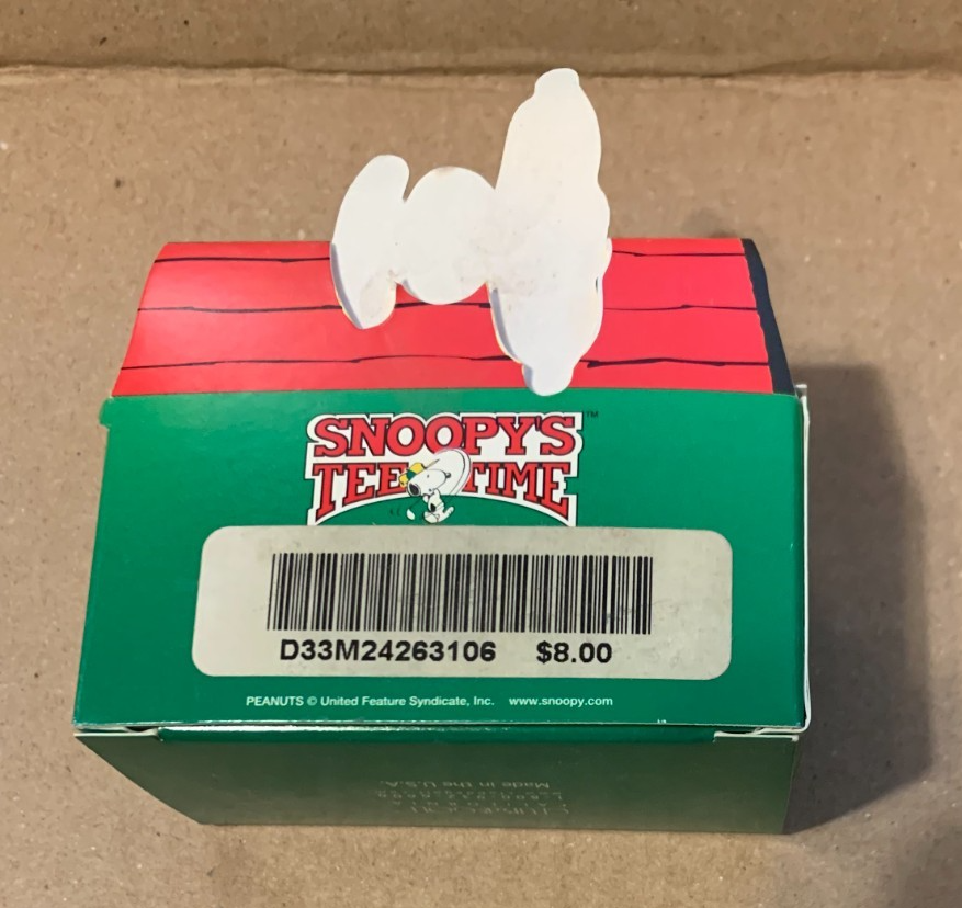 VINTAGE PEANUTS SNOOPY JOE COOL CLUB de GOLF BALLS IN ORIGINAL BOX | eBay