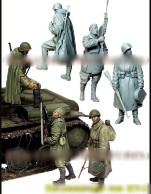 1/35 Scale Resin Figures Model Kit Soldiers Unpainted Unassembled Model ...
