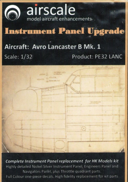 Airscale 1/32 Avro Lancaster B Mk.1 Instrument Panel Upgrade Set Pe32 ...