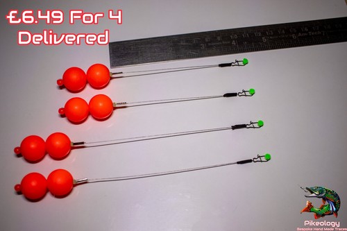 PIke Predator Pop Up Rig Quick Attach Dead Bait Trace Detachable ...