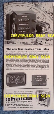 1964 Halda Twinmaster Rally Clock Vintage Ad "The New Masterpiece From ...