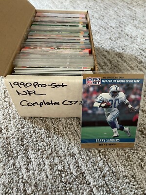 1990 Pro Set Football Complete Set (378 Cards) NM-MT | eBay